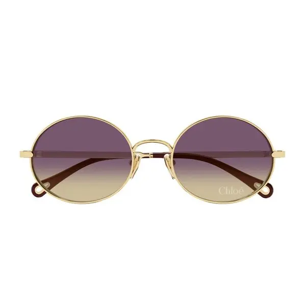 Chloé Round Sunglasses - Gold
