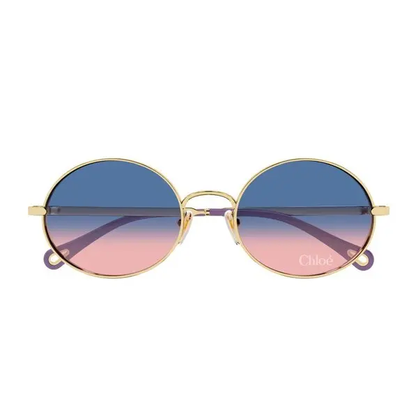 Chloé Oval Sunglasses - Gold