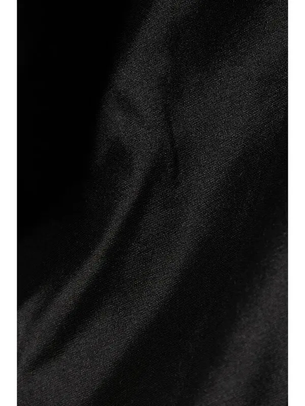 Aje Daybreak Strapless Ruched Taffeta Mini Dress