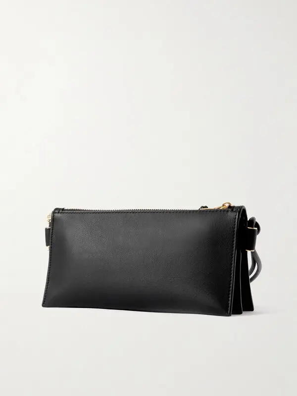 Loewe Joya Embellished Leather Shoulder Bag - Black