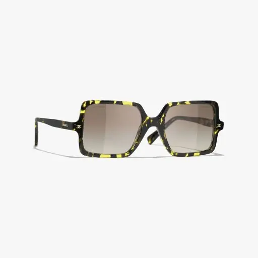 Chanel Square Sunglasses - Tortoise