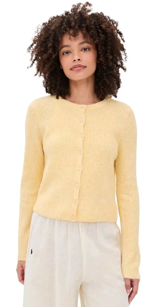 Z Supply Medina Rib Knit Cardigan - Custard