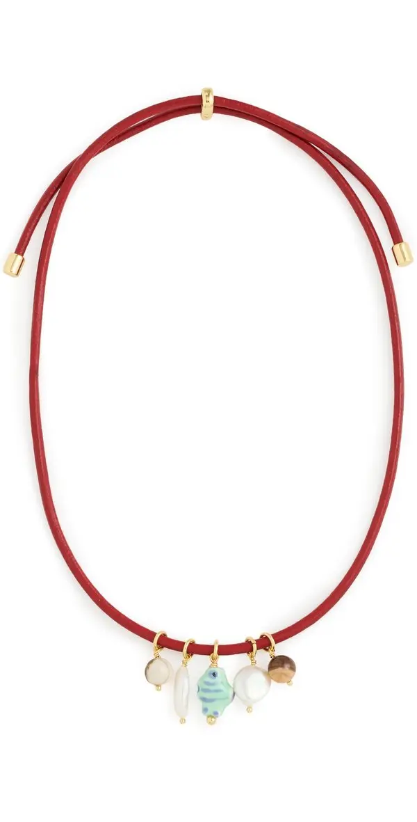Mignonne Gavigan Vega Necklace - Maroon