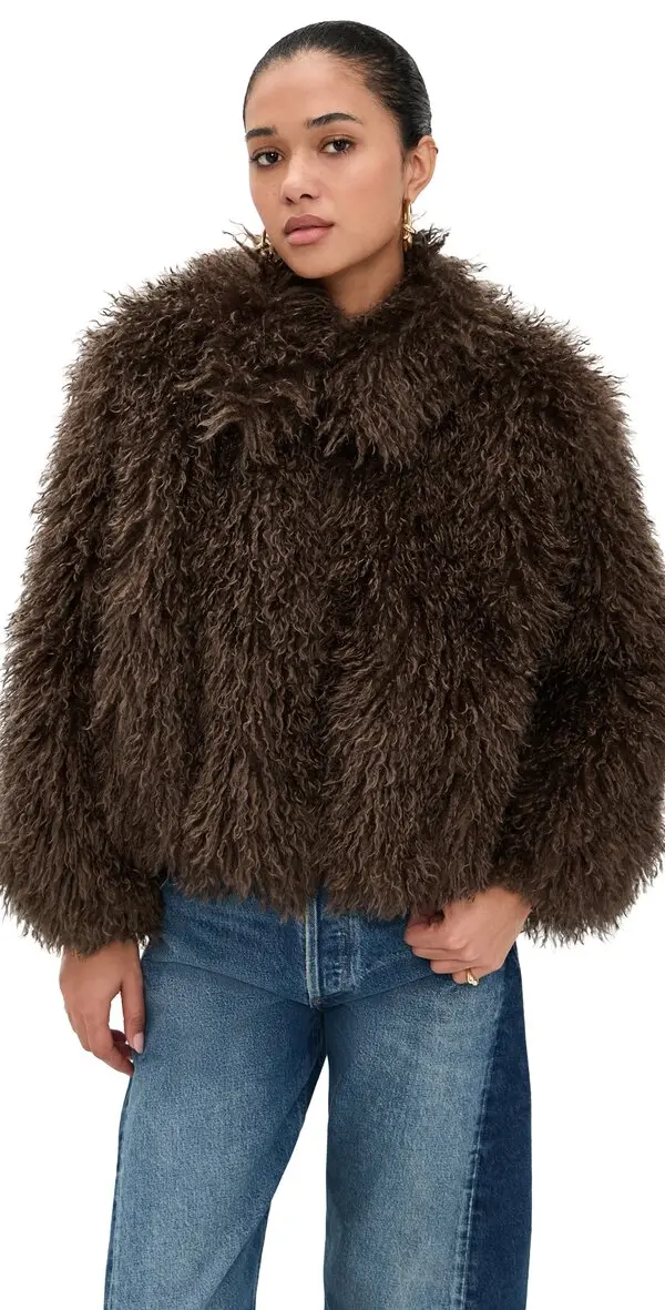 Astr The Label Kamrath Faux Fur Jacket
