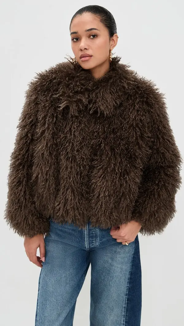 Astr The Label Kamrath Faux Fur Jacket