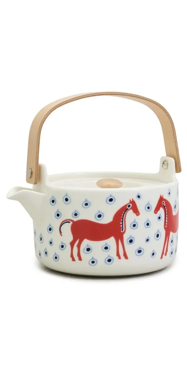 Marimekko Oiva Musta Tamma Teapot