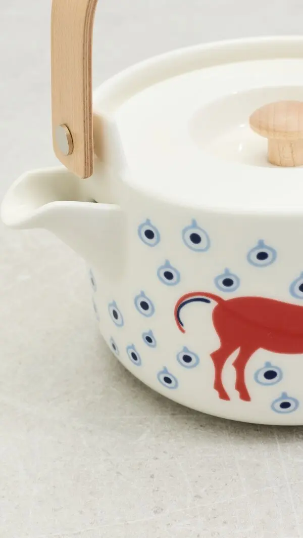 Marimekko Oiva Musta Tamma Teapot