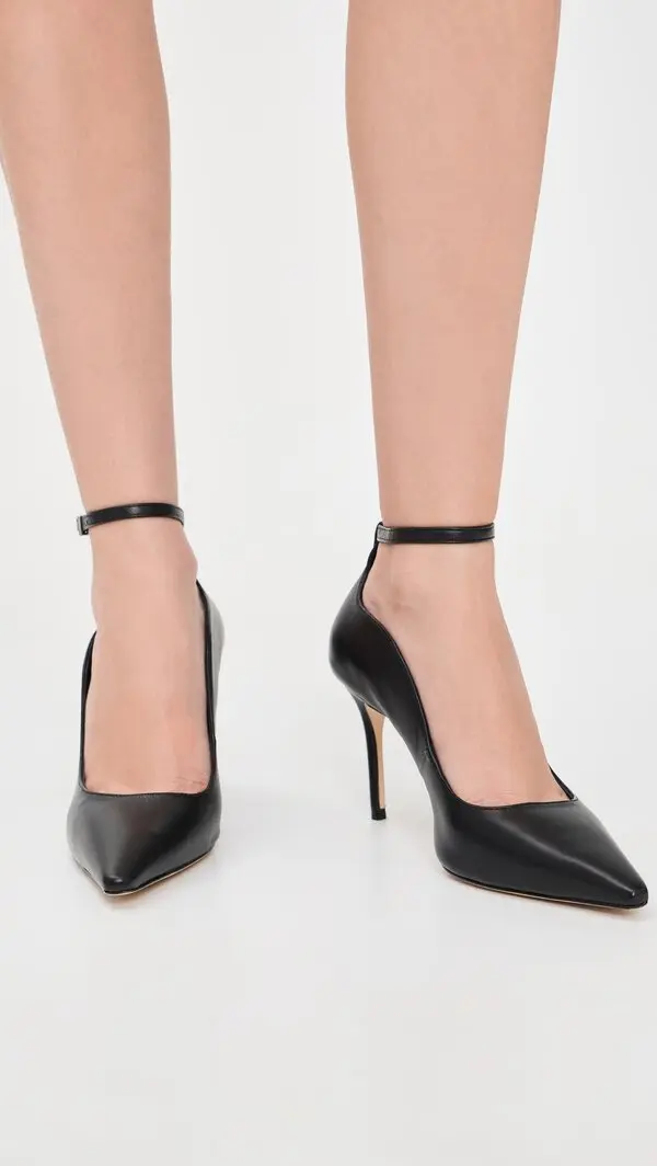 Cinq À Sept Riley Pointed-toe Ankle Strap Heels