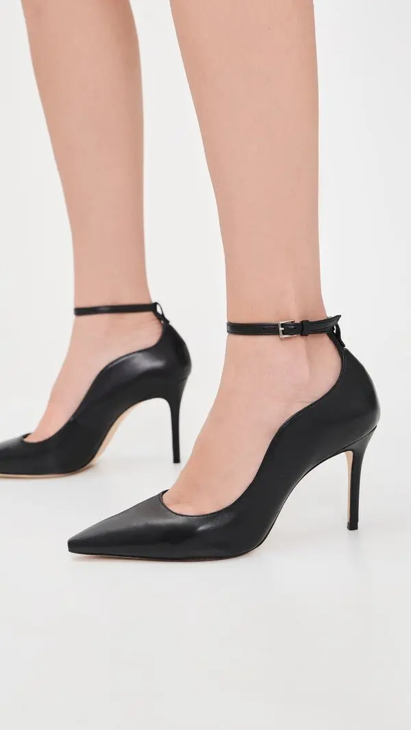 Cinq À Sept Riley Pointed-toe Ankle Strap Heels