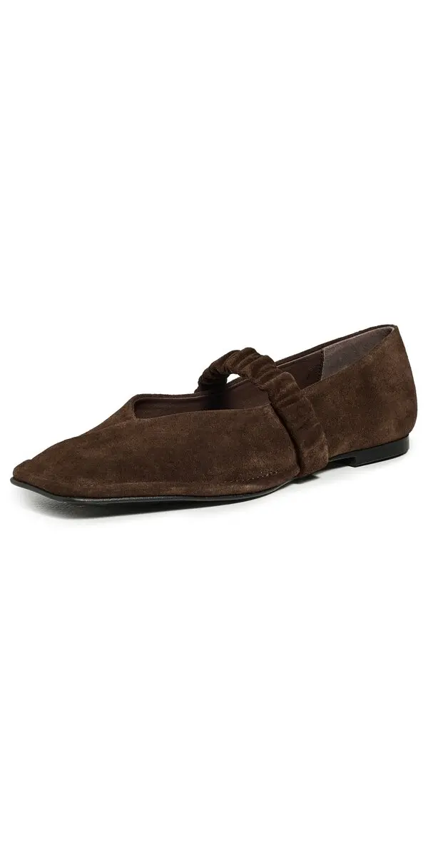 ALOHAS Lautan Suede Leather Ballet Flats - Suede Brown