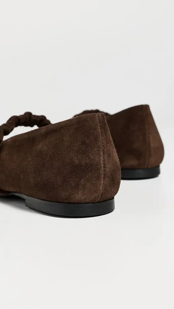 ALOHAS Lautan Suede Leather Ballet Flats - Suede Brown