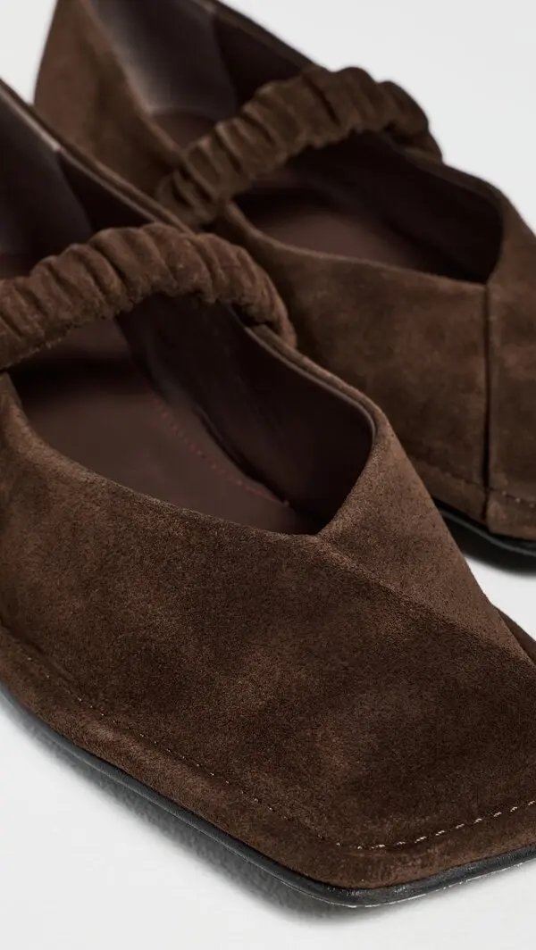 ALOHAS Lautan Suede Leather Ballet Flats - Suede Brown