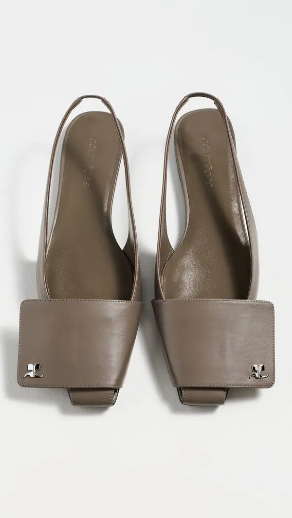 COURREGES Fold Slingbacks