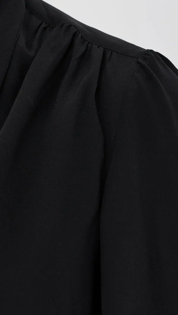 NILI LOTAN Colt Silk Blouse - Black