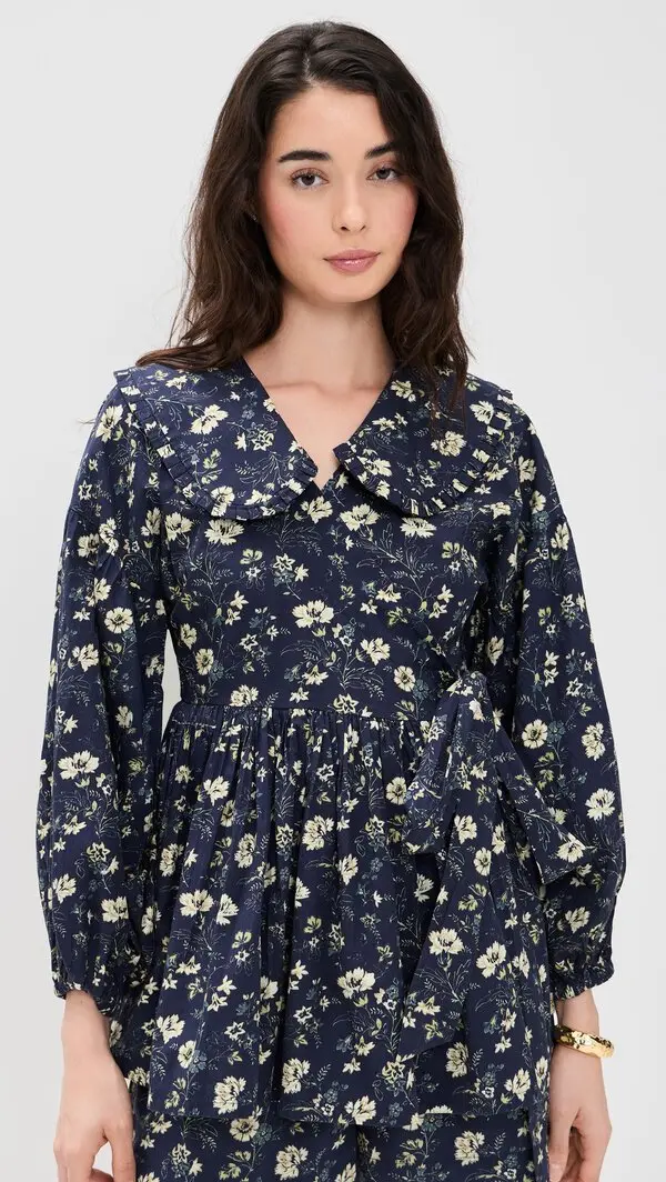 LA MAREGOLD Camila Floral Print Blouse
