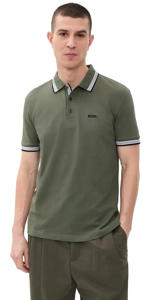 BOSS Paddy Polo - Dark Beige