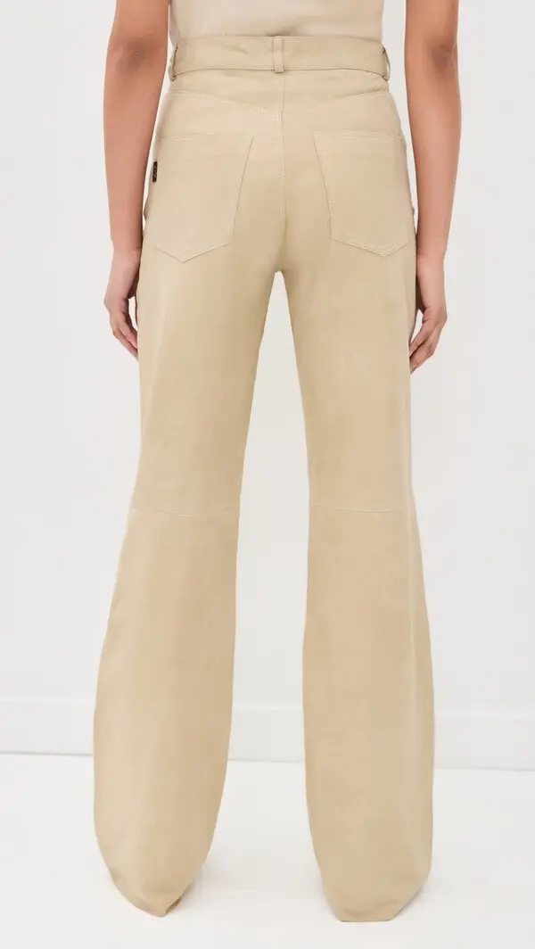 HAIKURE Korea Suede Pants - Beige