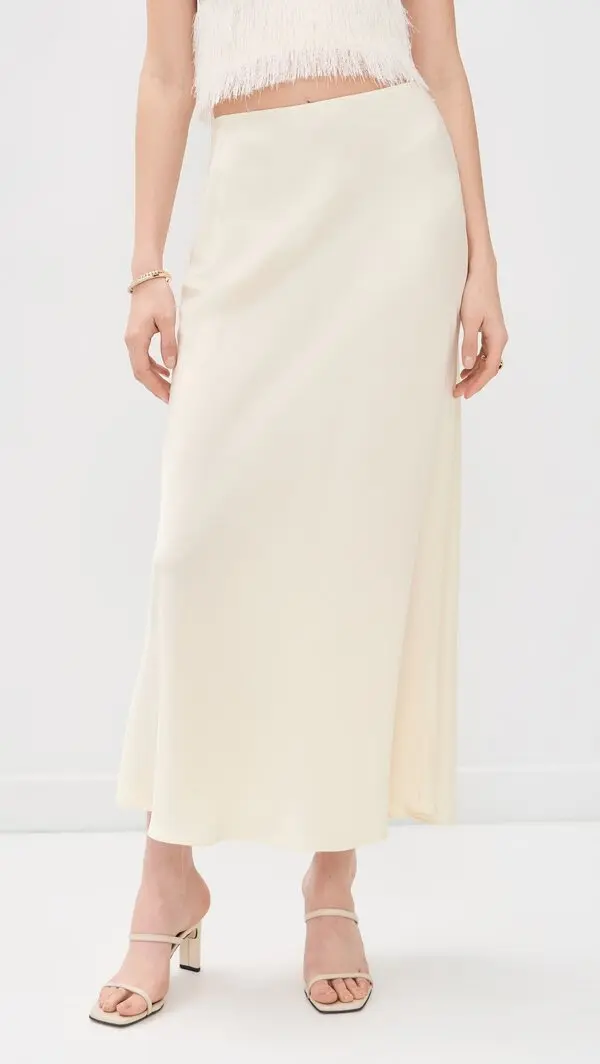 Bec & Bridge Silk Bias Maxi Skirt