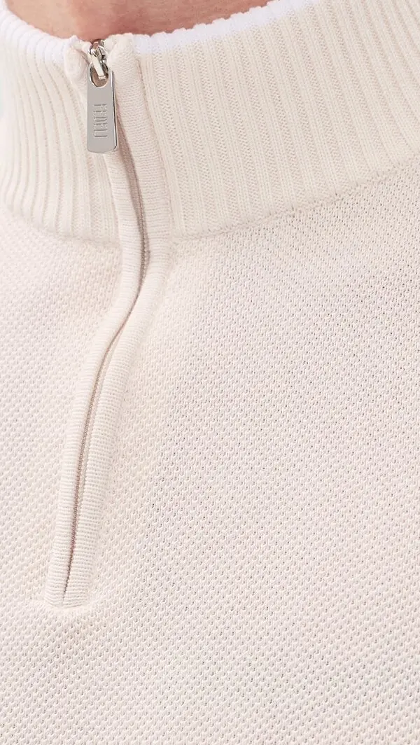 Fedeli Favonio Cotton Quarter Zip Pullover