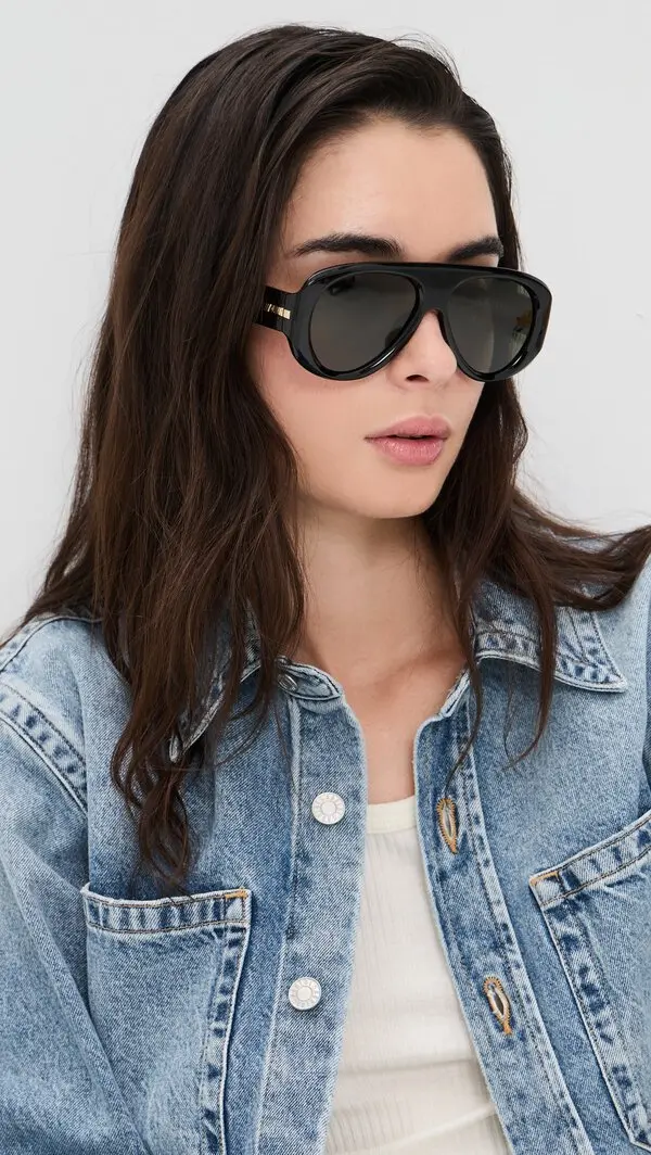 Le Specs Dream Boat Sunglasses - Black