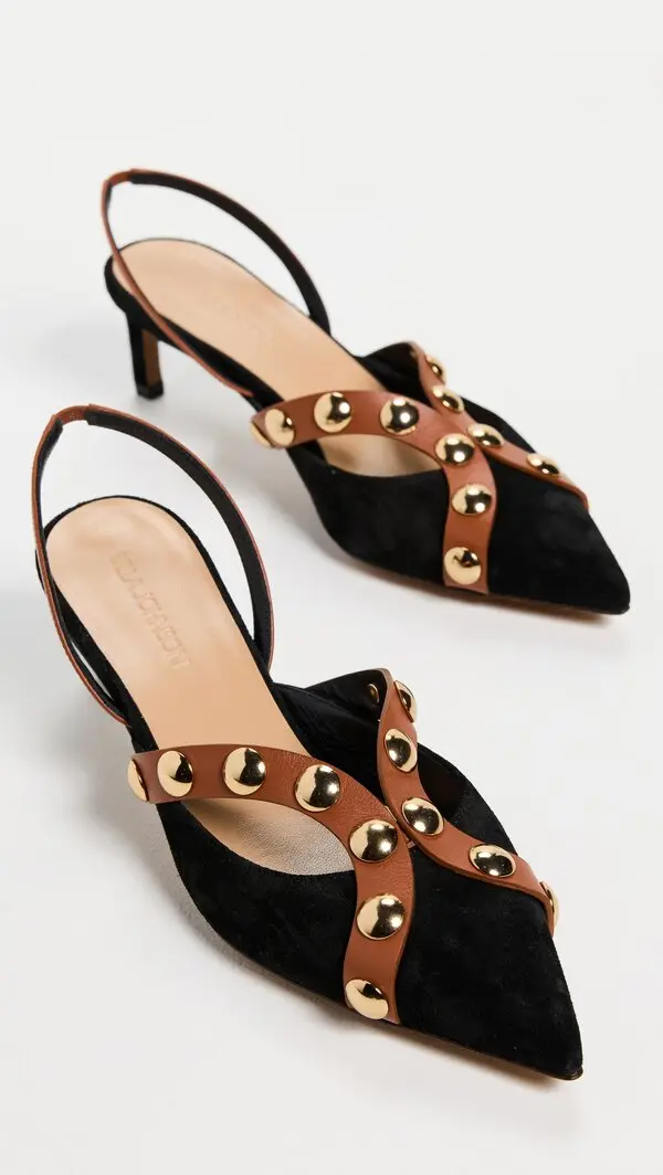 Ulla Johnson Vendome Studded Kitten Heels