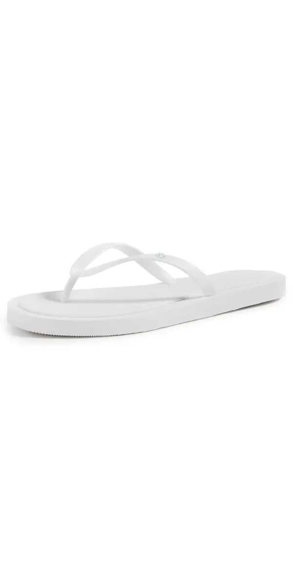 Tory Burch Kira Padded Flip Flops - Optic White / Optic White
