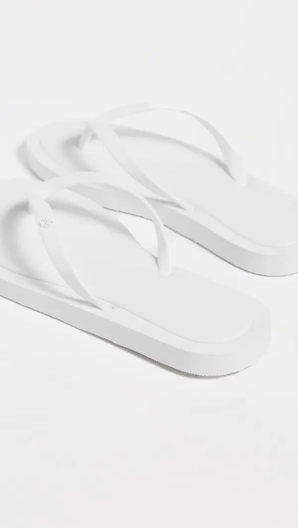 Tory Burch Kira Padded Flip Flops - Optic White / Optic White