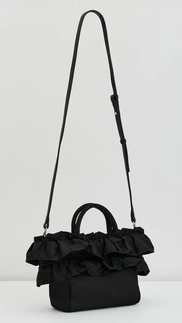 GANNI Mini Shopper Ruffle Bag