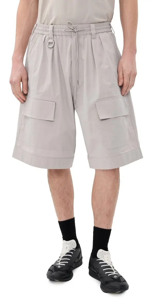 Y3 Cargo Shorts With Drawstring Waist