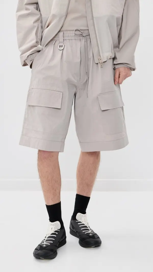 Y3 Cargo Shorts With Drawstring Waist
