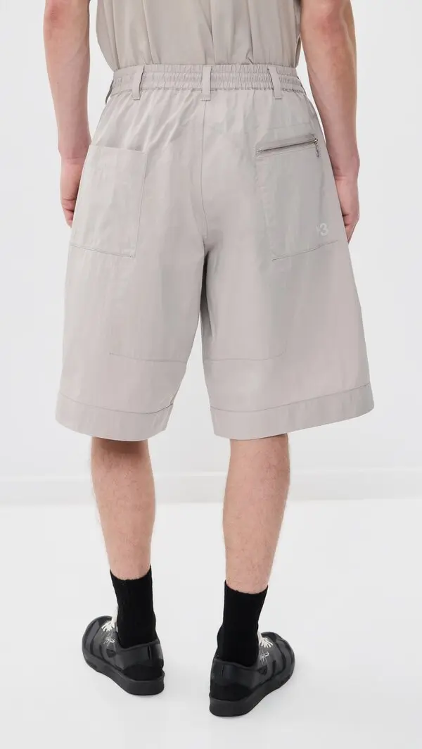 Y3 Cargo Shorts With Drawstring Waist