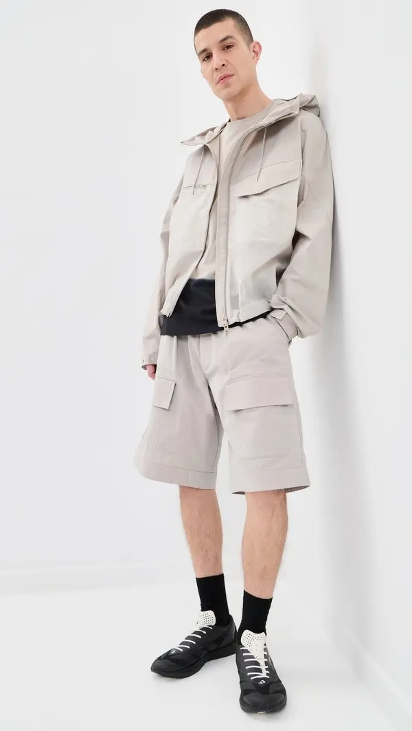 Y3 Cargo Shorts With Drawstring Waist