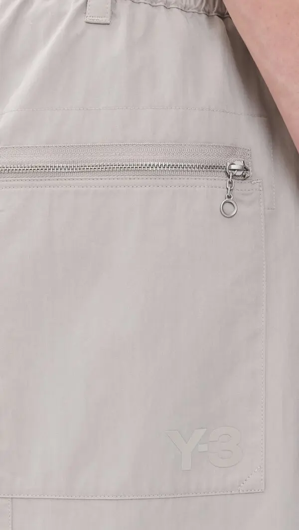 Y3 Cargo Shorts With Drawstring Waist