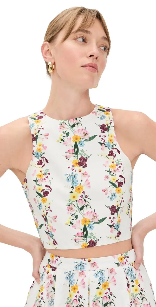 AZLEE Lina Floral Print Top