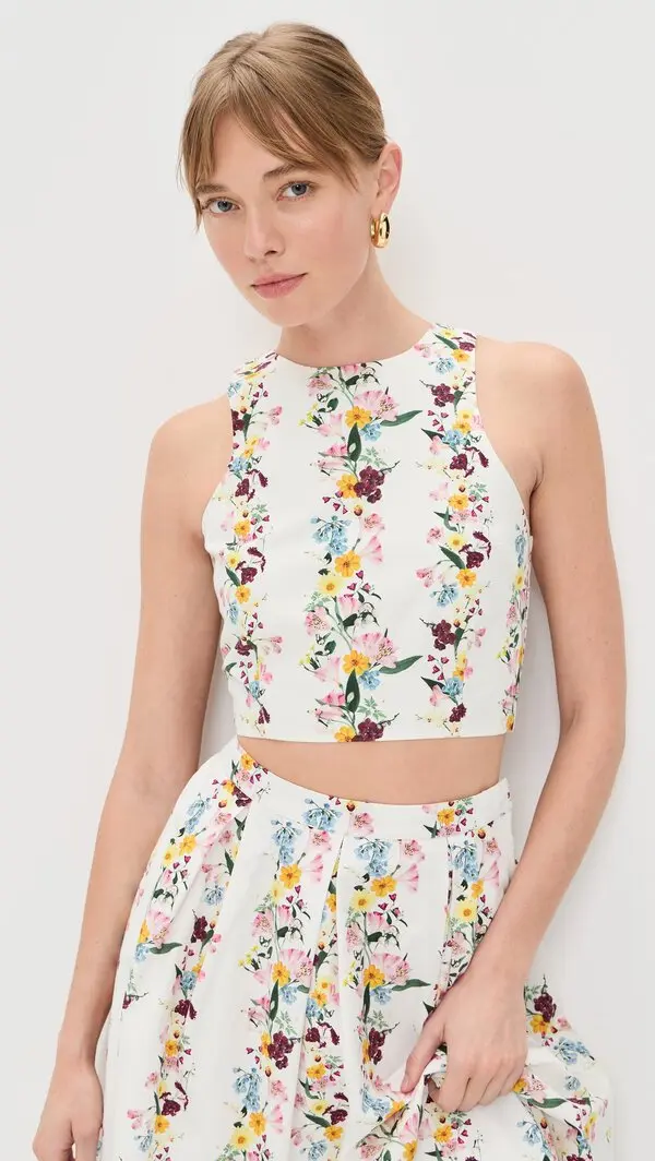 AZLEE Lina Floral Print Top