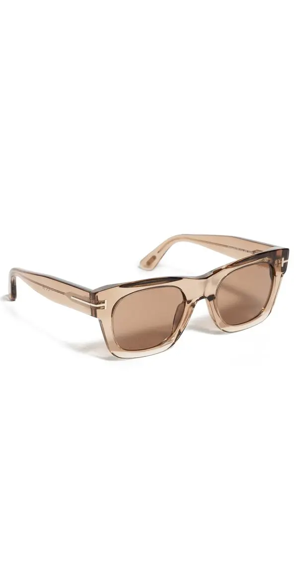 TOM FORD Emma 02 Sunglasses - Shiny Transp Rose Champagne
