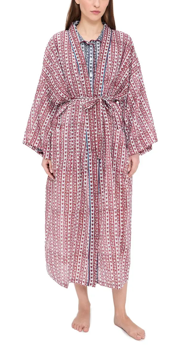 FOLKLOORE Cotton Twill Dressing Gown