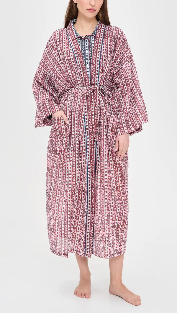 FOLKLOORE Cotton Twill Dressing Gown