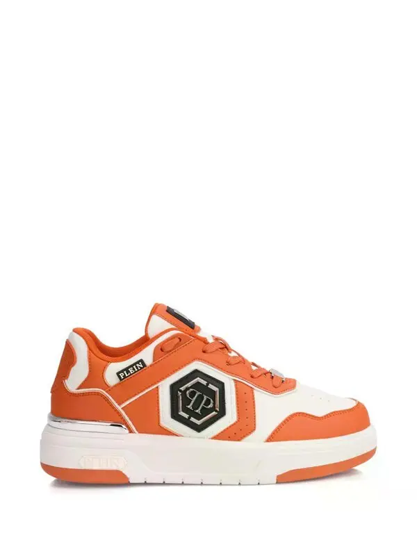 Philipp Plein Sk8r Logo Low-top Sneakers - Orange