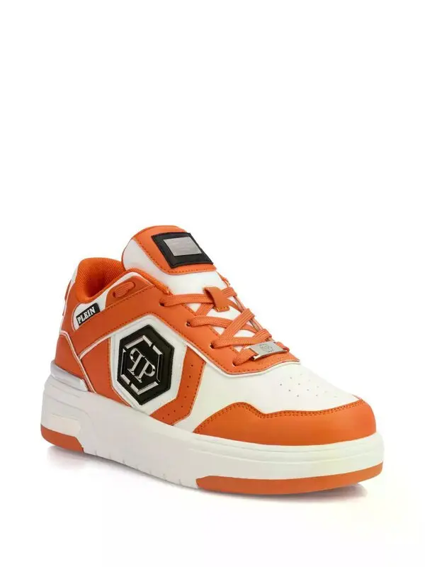 Philipp Plein Sk8r Logo Low-top Sneakers - Orange