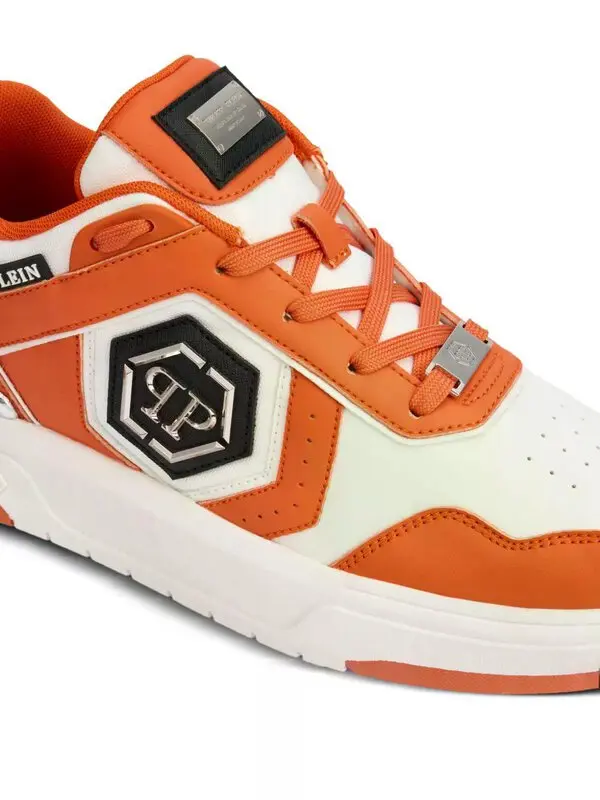 Philipp Plein Sk8r Logo Low-top Sneakers - Orange