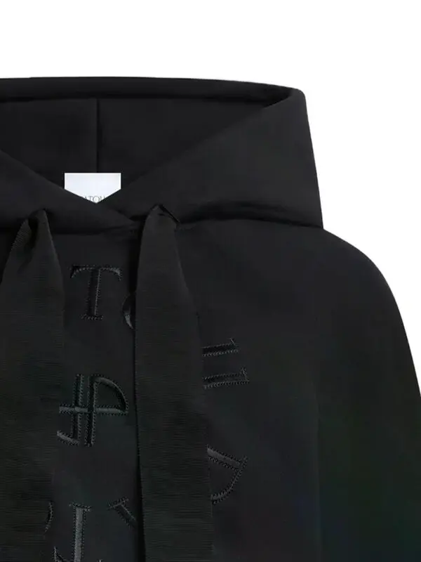 PATOU Tie-detail Hoodie - Black