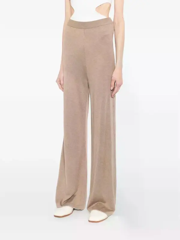 N.peal Knitted Wide-leg Trousers