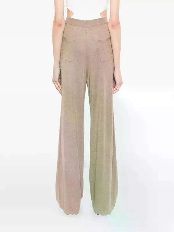 N.peal Knitted Wide-leg Trousers