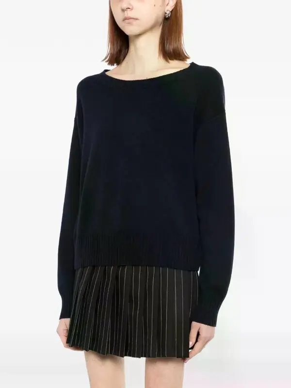 N.peal Boat Neck Crop Knitwear