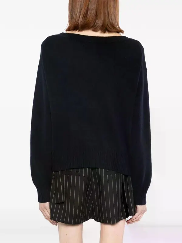 N.peal Boat Neck Crop Knitwear