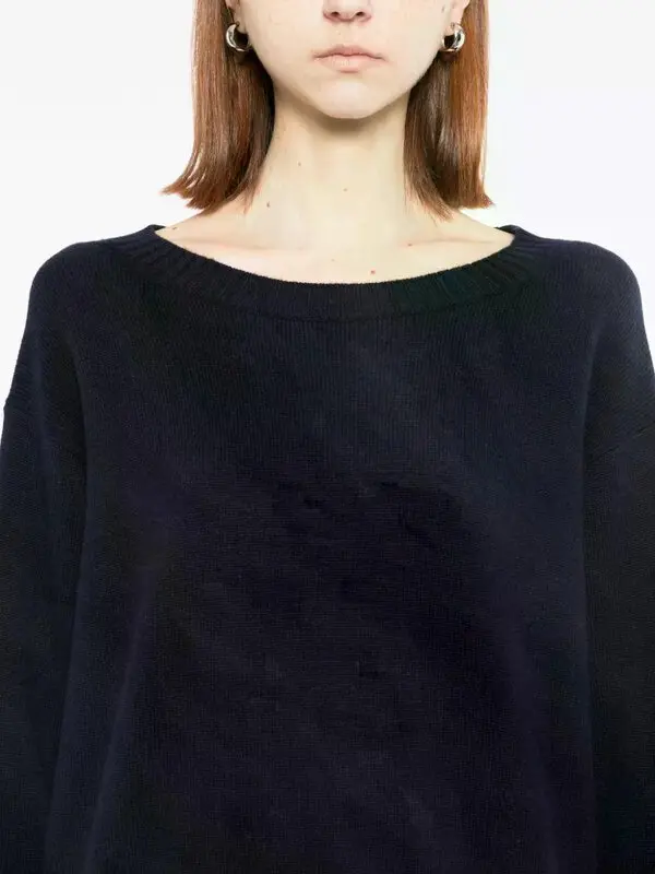 N.peal Boat Neck Crop Knitwear