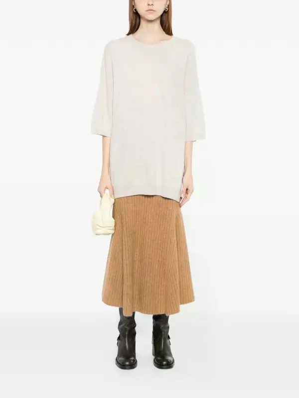 N.peal Knit Short-sleeve Top