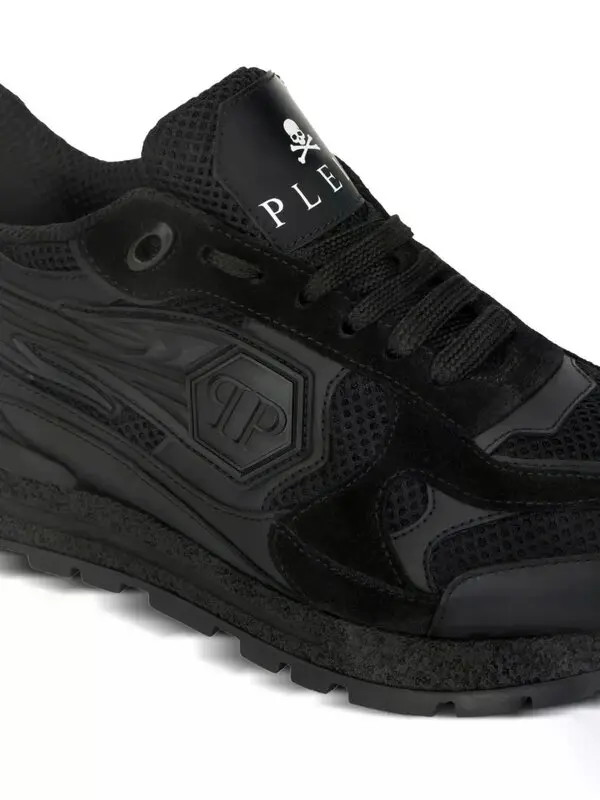 Philipp Plein Panelled Sneakers - Black