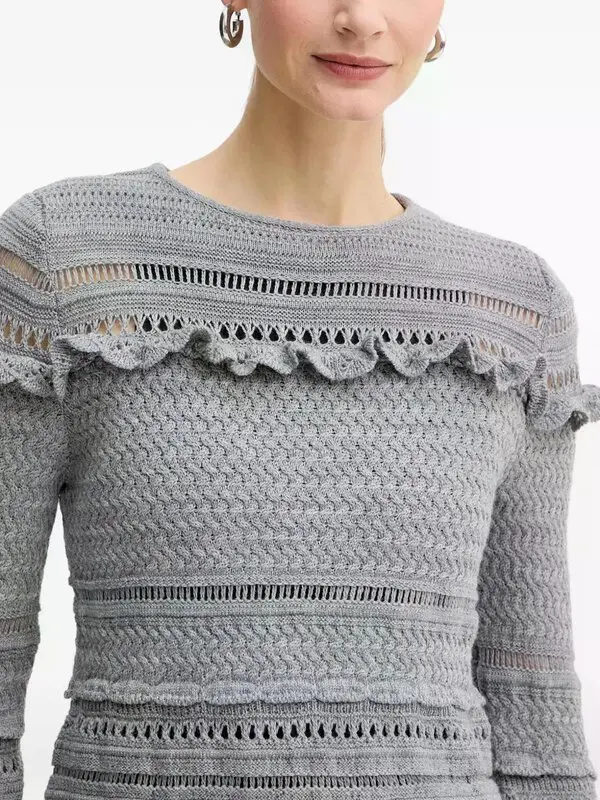 Luisa Spagnoli Martesana Ruffled Sweater